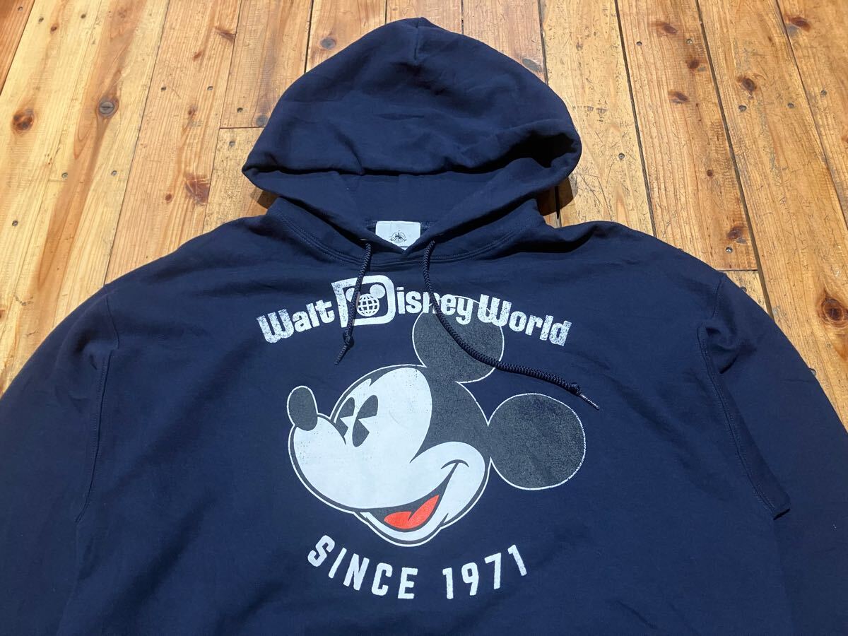 DISNEY ミッキーマウス オフィシャル メンズL ネイビー DISNEY ミッキーマウス オフィシャル メンズL ネイビー