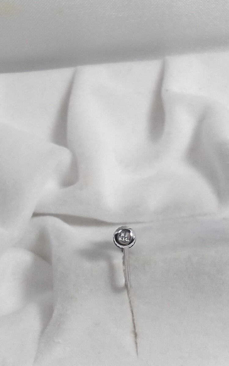 Yahoo!オークション - K14WGダイヤデザインイヤリング 0.06ct.位