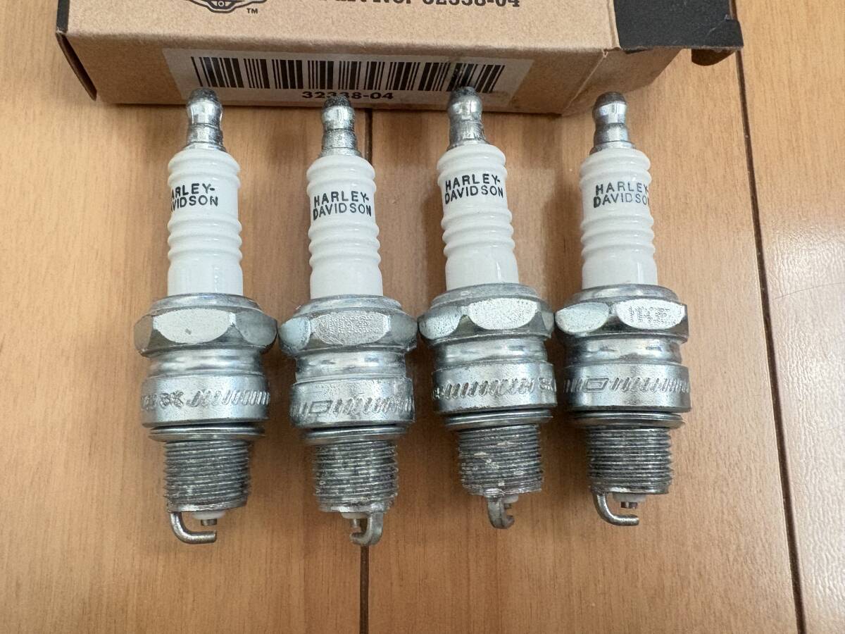 純正品 72-85 XLH アイアン スポーツスター用 点火プラグ 4本セット 点火 XL XLCR XLCH XLH ハーレーダビッドソン 4R5 900 1000(ハーレーダビッドソン用 ...