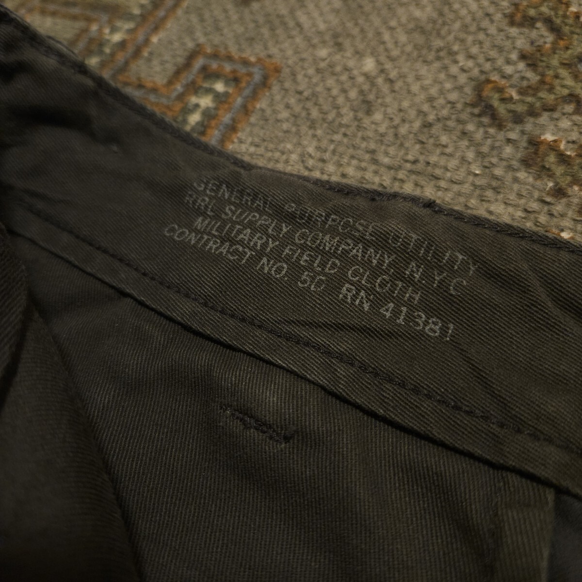 Yahoo!オークション - 【逸品】 RRL 13 Star Black Garment Dye HBT Fi...