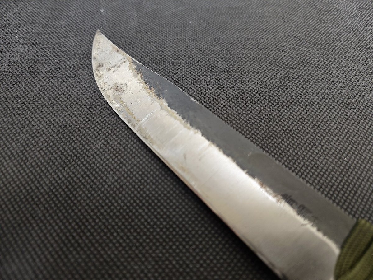 Yahoo!オークション - 播磨元兼 剣鉈 和式ナイフ/青鋼_長B431