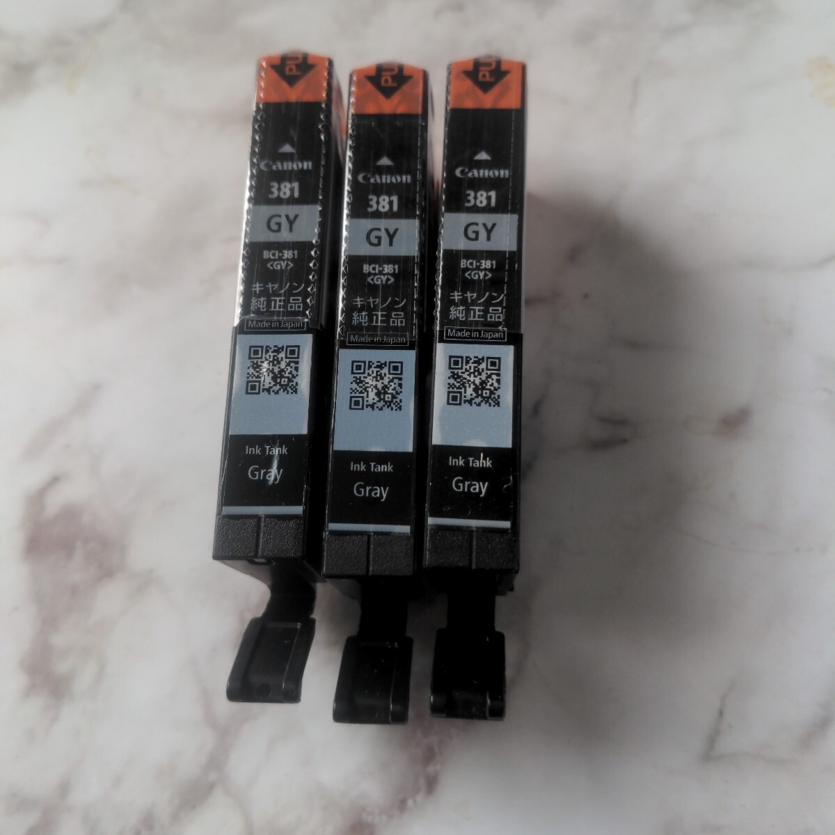Yahoo!オークション - 未開封 Canon 純正 BCI-381 GY 3本 3個 セット ...