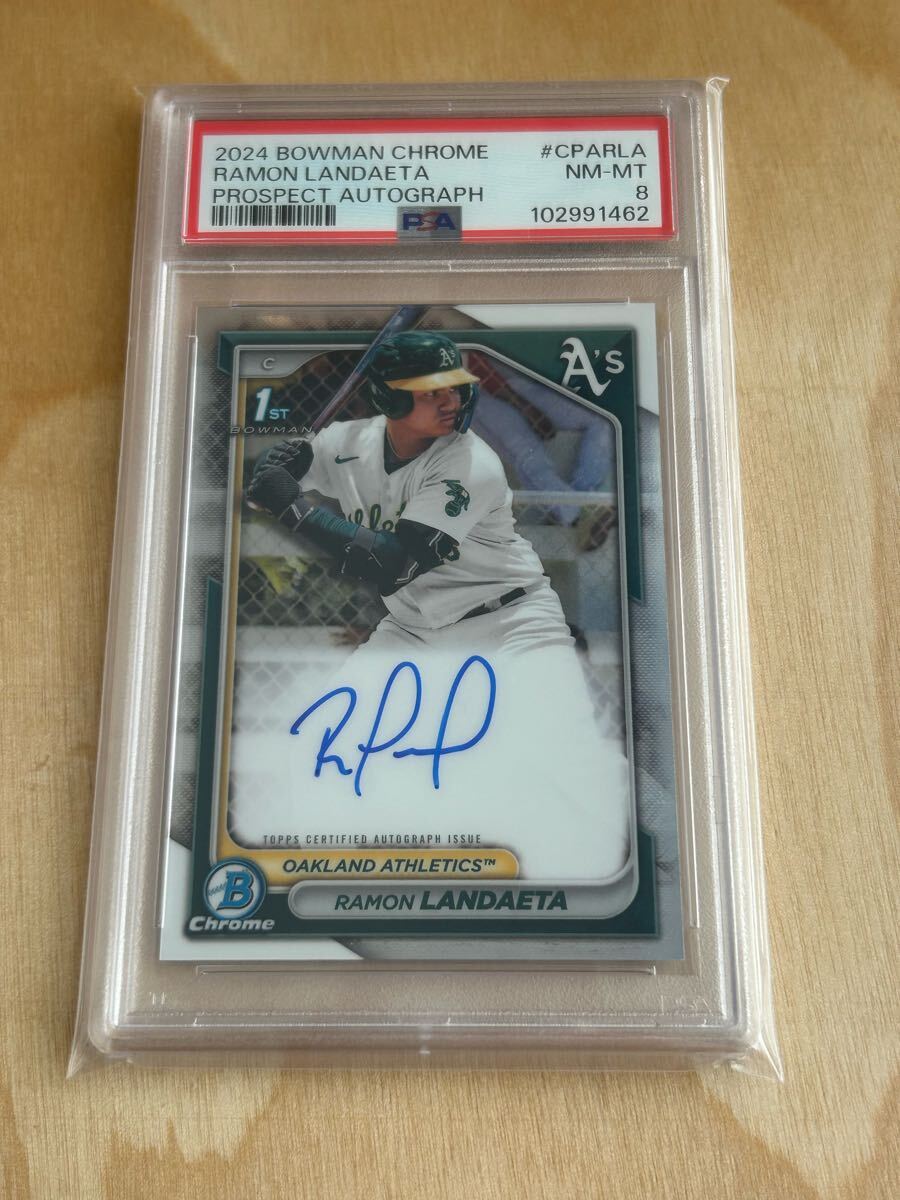 Yahoo!オークション - PSA8 2024 BOWMAN CHROME PROSPECT AUTOGRAPHS R...