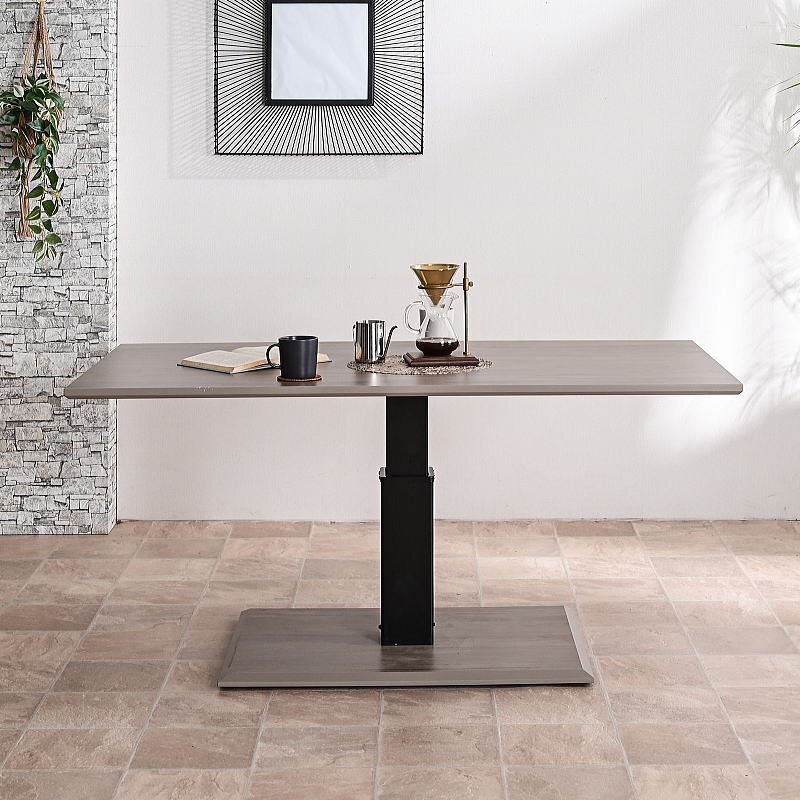 1円スタート アウトレット 150幅テーブル 昇降式ダイニングテーブル アッシュ系ブラウンoutlet家具 おしゃれ 作業台サンプル品 :ST61-2Q(4人用)｜売買されたオークション情報 ...