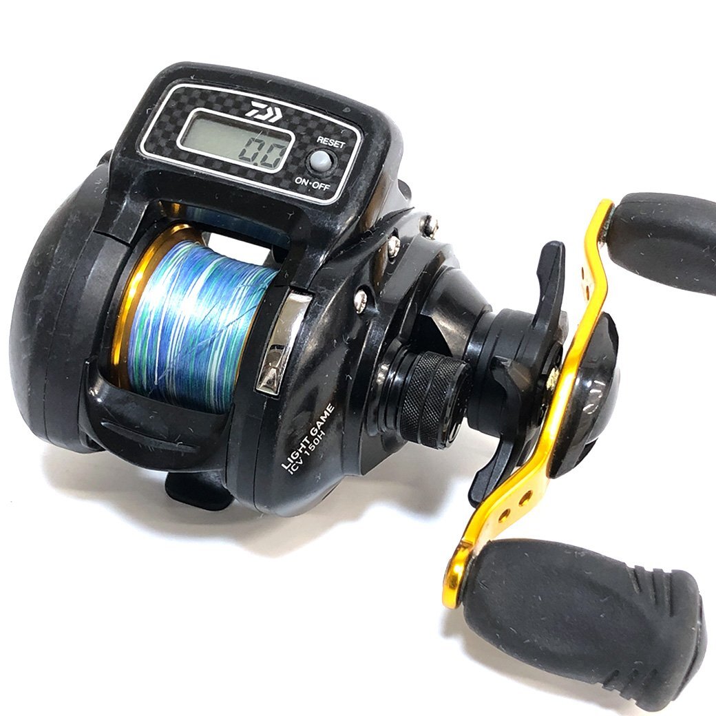 Yahoo!オークション - K ダイワ 15 ライトゲーム ICV 150H 船用 手動リ...