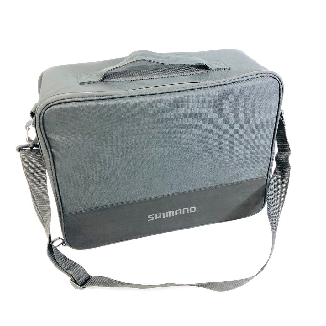 Yahoo!オークション - K シマノ リールポーチ PC-029R Lブラック サイ...