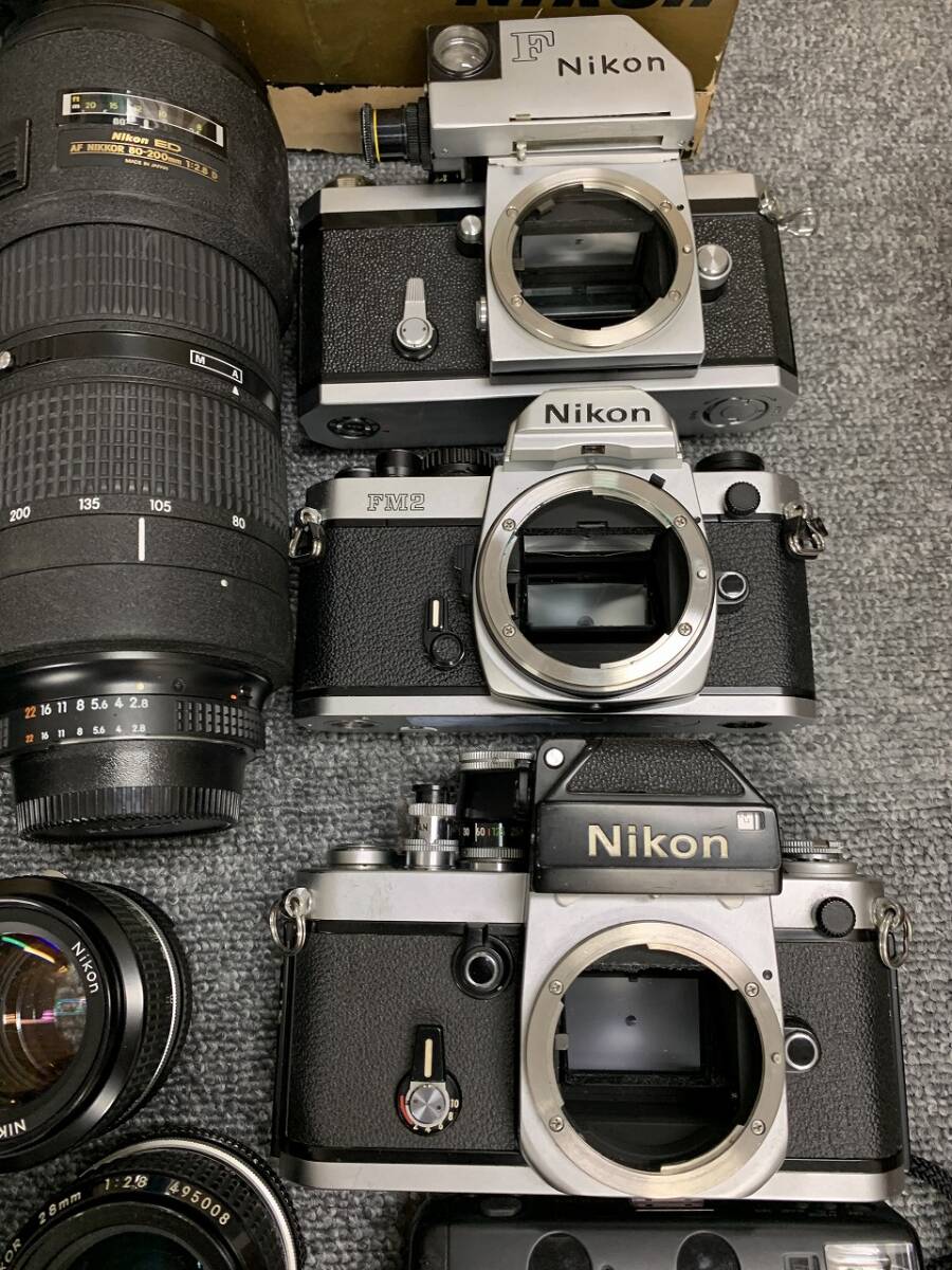 Yahoo!オークション - (33)1円売り切りNIKON ニコン FM2 55mm 28mm 50m...