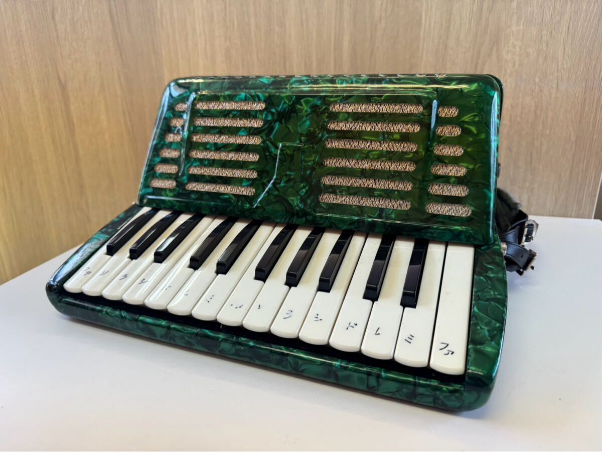Yahoo!オークション - YAMAHAヤマハ アコーディオン 8905 緑グリーン ...
