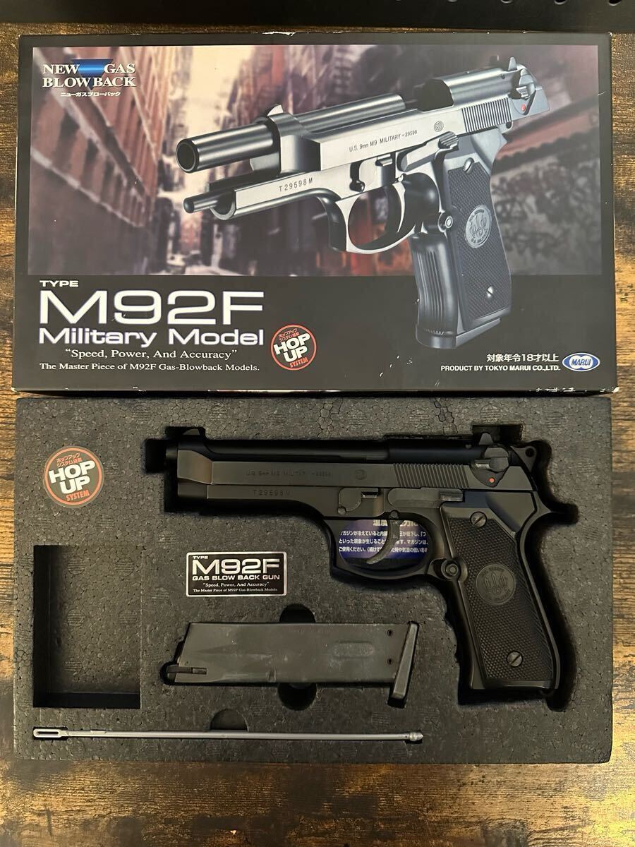 Yahoo!オークション - ベレッタ M92F ミリタリー 東京マルイ US M9 ガ...