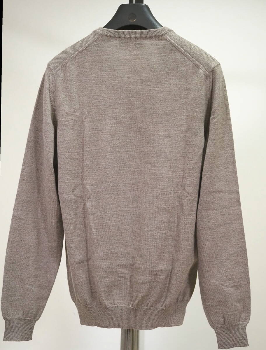 Yahoo!オークション - ZANONE ザノーネ Vネックウールニット46グレーベ...