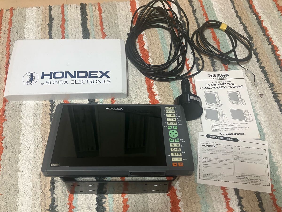 Yahoo!オークション - HONDEXホンデックス9型ワイドGPSデジタル魚探PS-...