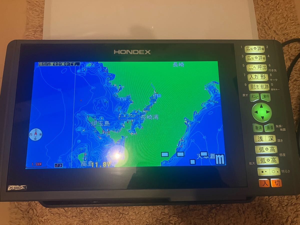 Yahoo!オークション - HONDEXホンデックス9型ワイドGPSデジタル魚探PS-...