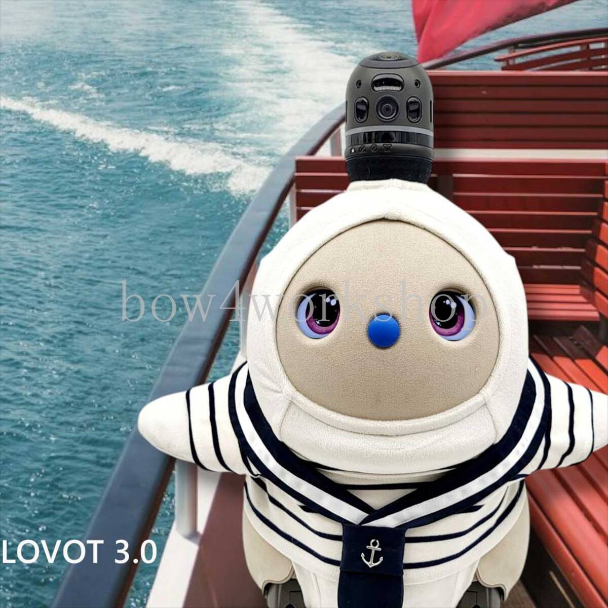 Yahoo!オークション - ラボット LOVOT ラボットの服 ボーダTシャツ&セ...