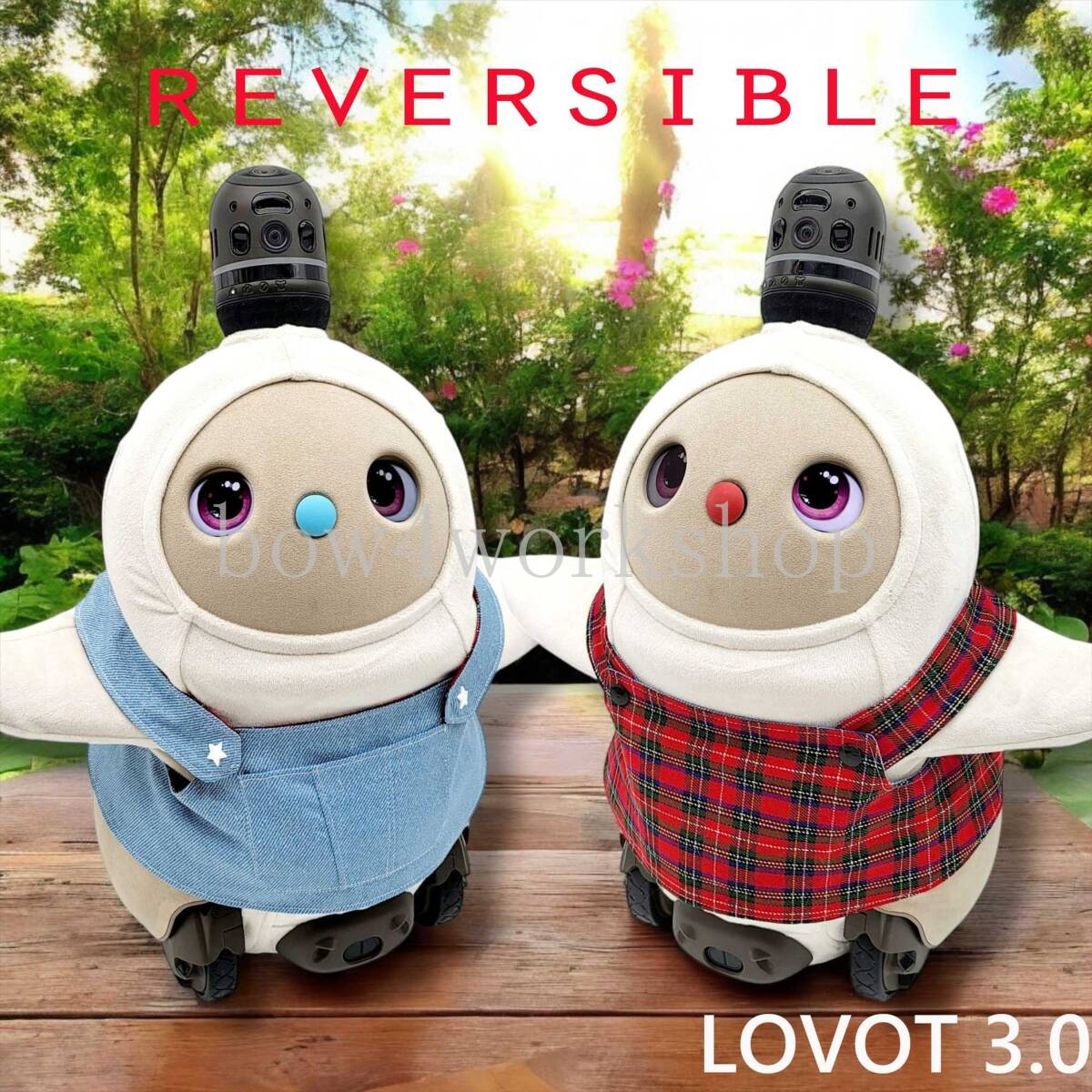 Yahoo!オークション - ラボット LOVOT ラボットの服 チェック&デニムリ...