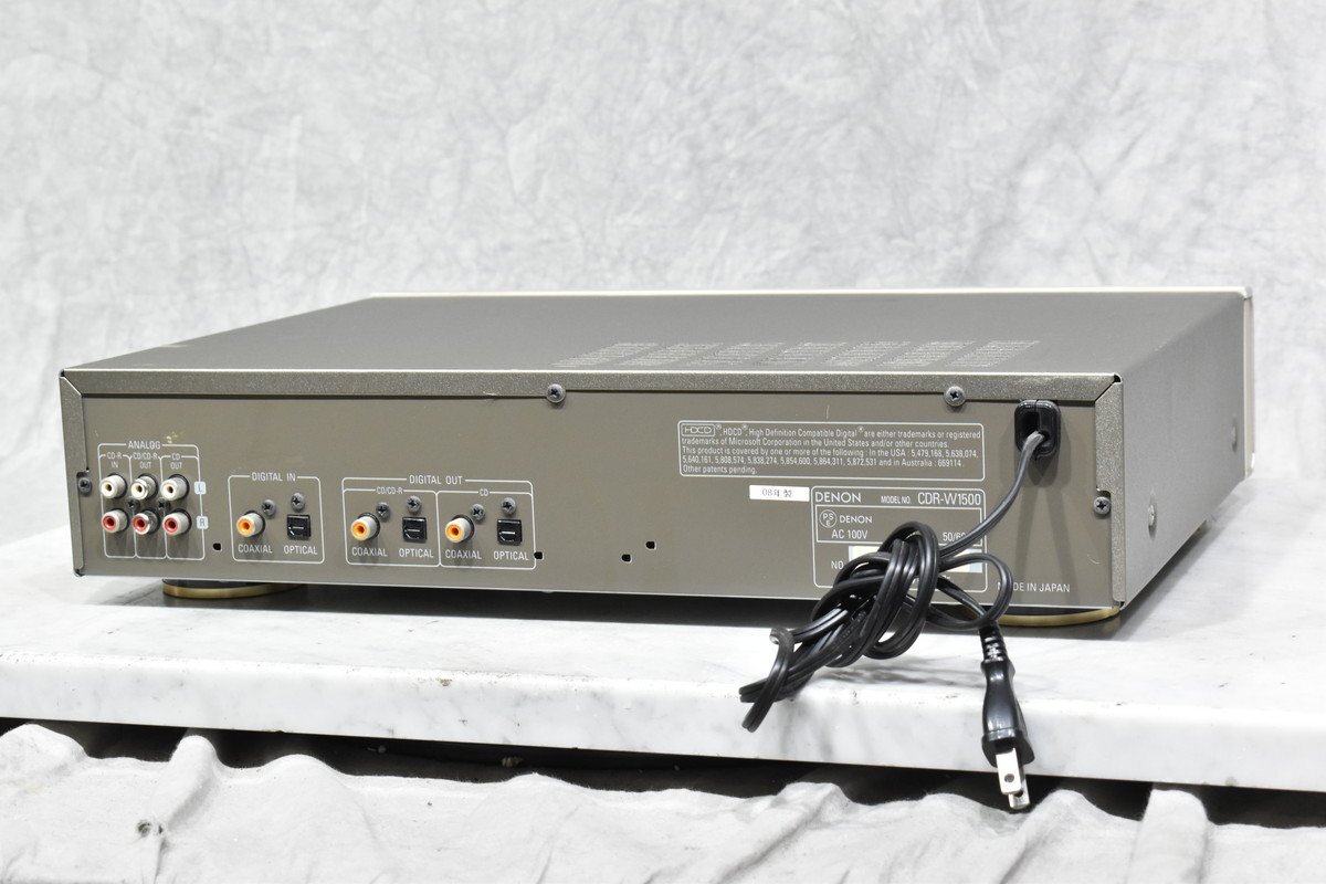 J DENON CDR-W1500 CDレコーダー デノン 3034888(DENON)｜売買されたオークション情報、yahooの商品情報をアーカイブ公開 - オークファン（aucfan.com）