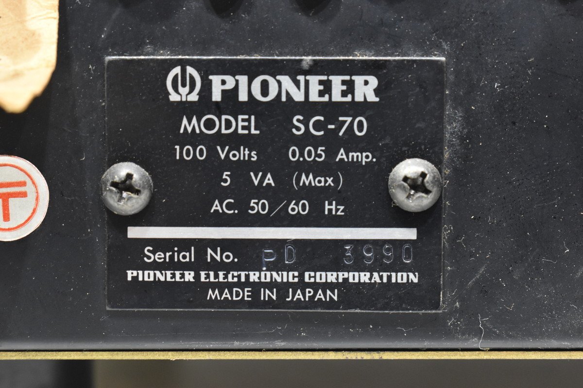 Yahoo!オークション - 【J】Pioneer SC-70/SM-70 プリアンプ/ステレオ...