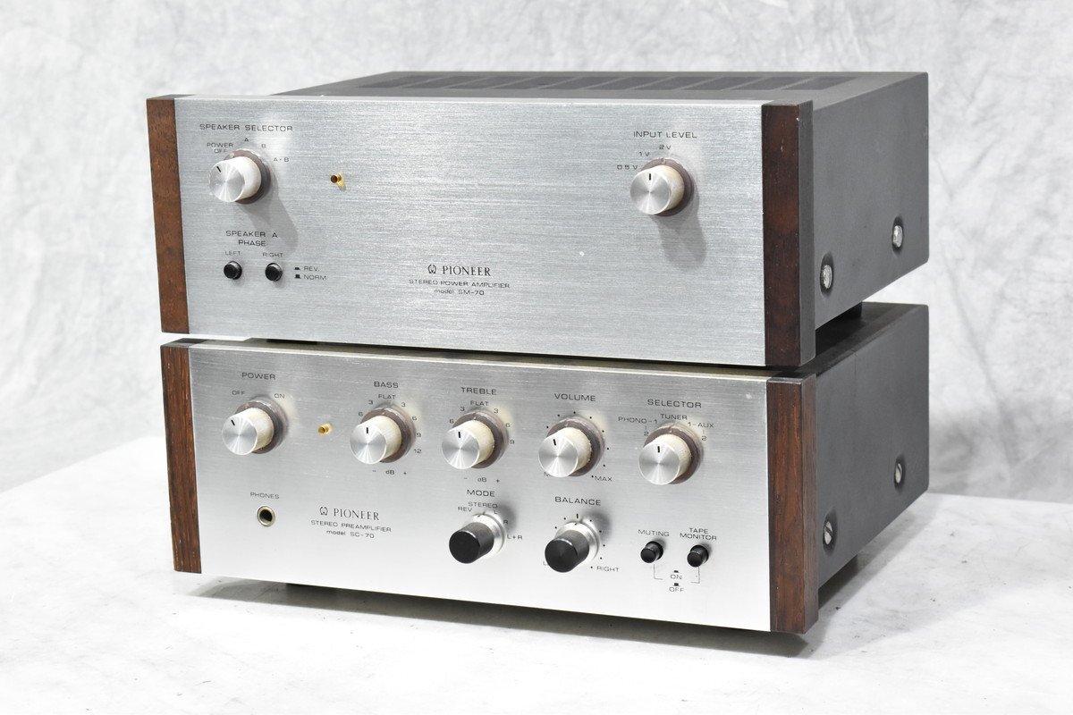 Yahoo!オークション - 【J】Pioneer SC-70/SM-70 プリアンプ/ステレオ...