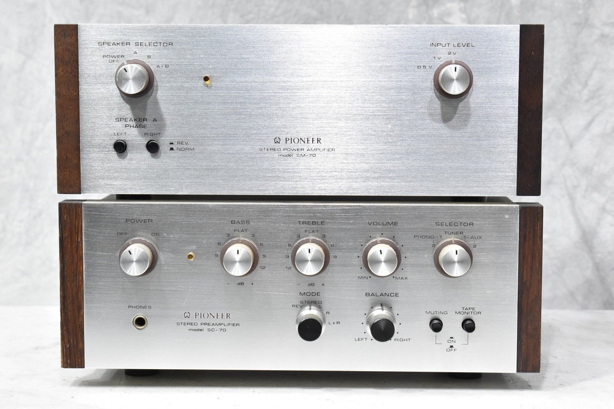 Yahoo!オークション - 【J】Pioneer SC-70/SM-70 プリアンプ/ステレオ...