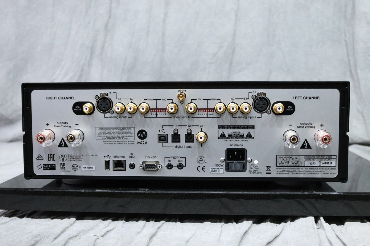 Yahoo!オークション - 【B】Mark Levinson No.5805 プリメインアンプ ...