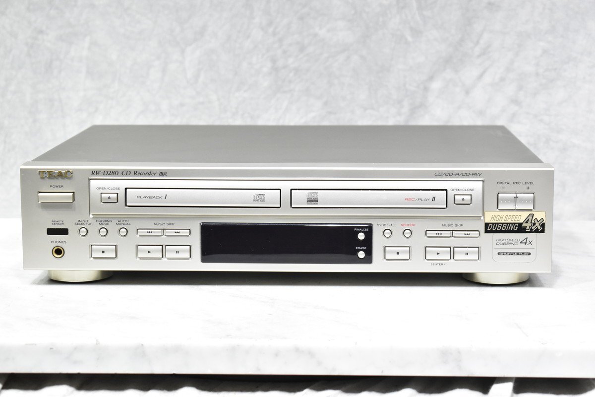 Yahoo!オークション - 【J】TEAC RW-D280 CDレコーダー ティアック 304...