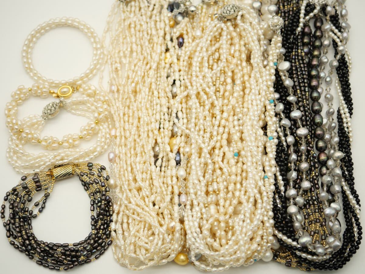 Yahoo!オークション - 【A41】 60サイズ 淡水パール バロックパール 真...