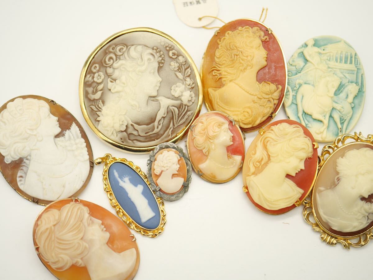 Yahoo!オークション - 【A34】カメオ CAMEO シェルカメオ カメオ系 ブ...