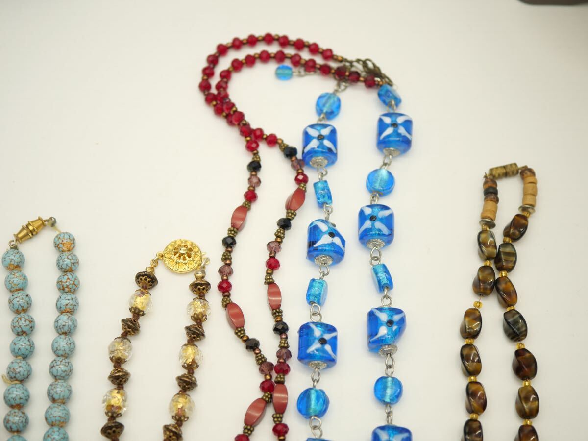 Yahoo!オークション - 【C69】ガラス ネックレス ブレスレット ヴェネ...