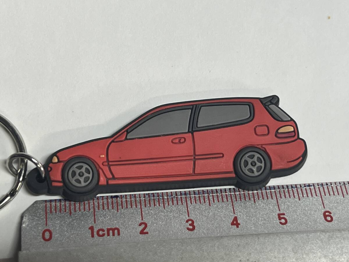 Yahoo!オークション - eeffect HONDA EGシビック キーチェーン 赤 EG6 ...