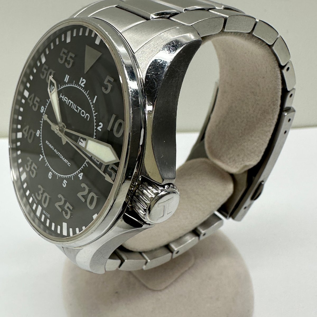 Yahoo!オークション - 稼働品 HAMILTON ハミルトン H647150 カーキパイ...