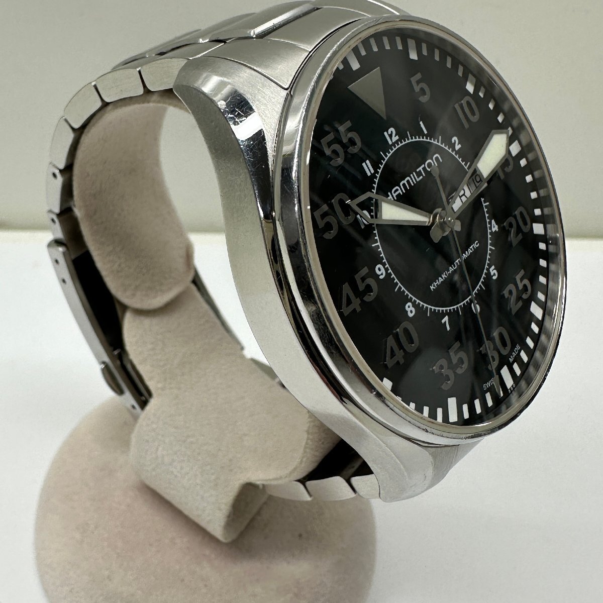 Yahoo!オークション - 稼働品 HAMILTON ハミルトン H647150 カーキパイ...
