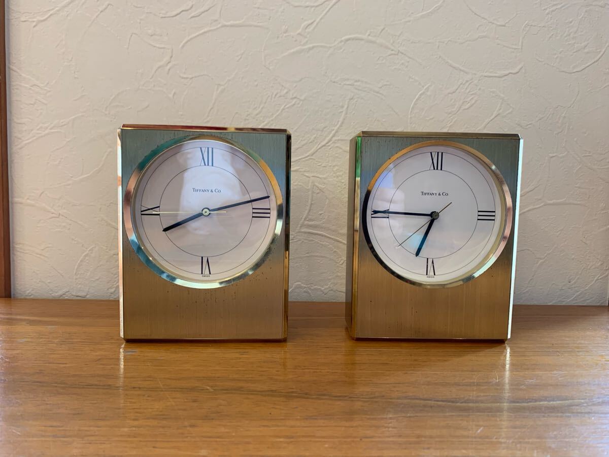 Yahoo!オークション - N03-13 Tiffany & Co. 置時計 ティファニー SWIS...