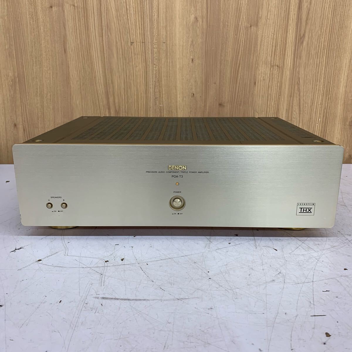 Yahoo!オークション - 【L-4】 DENON POA-T3 パワーアンプ 3チャンネル...