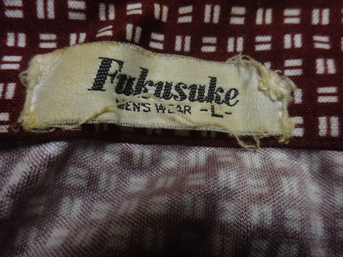 Yahoo!オークション - B-356 FUKUSUKE 長袖ポロシャツ サイズL