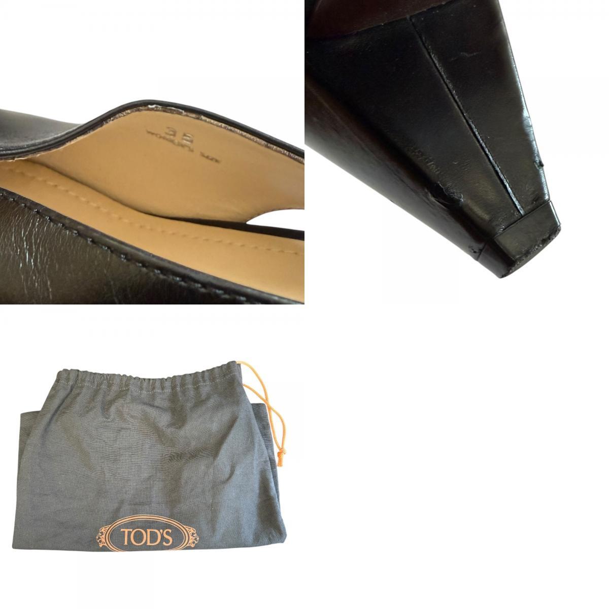 Yahoo!オークション - 美品 TOD'S トッズ レザー ポインテッドトゥ ス...