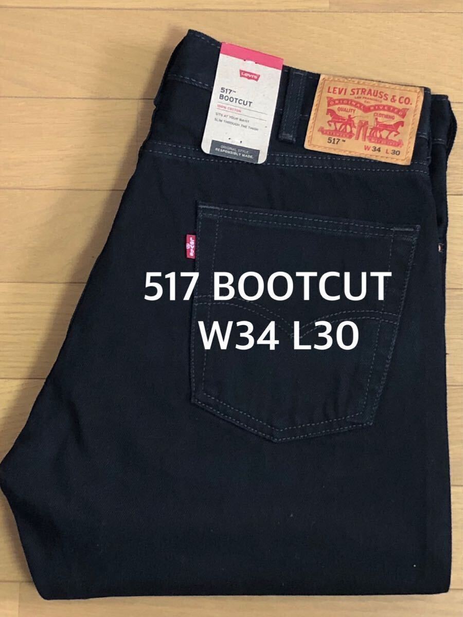 Yahoo!オークション - Levi's 517 BOOTCUT BLACK W34 L30