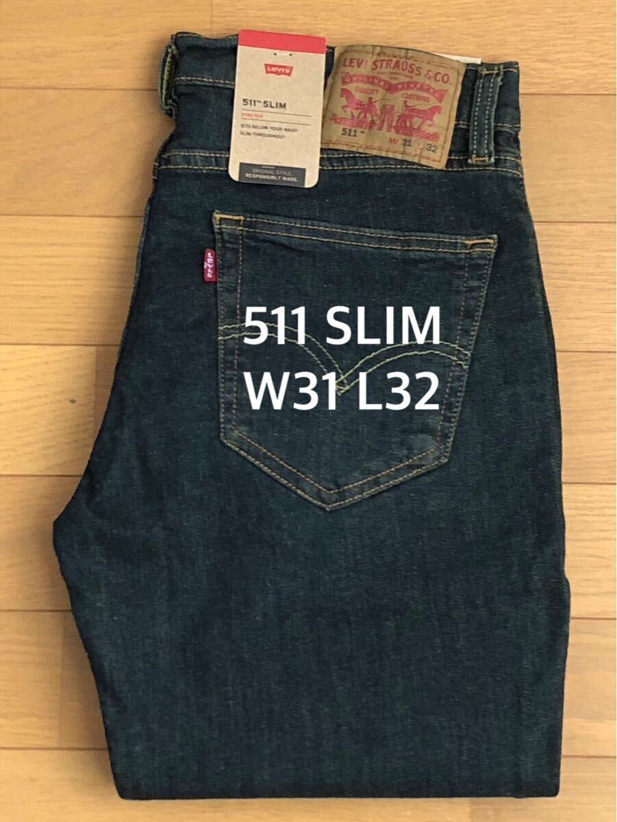 Yahoo!オークション - Levi's 511 SLIM FIT RINSED PLAYA W31 L32