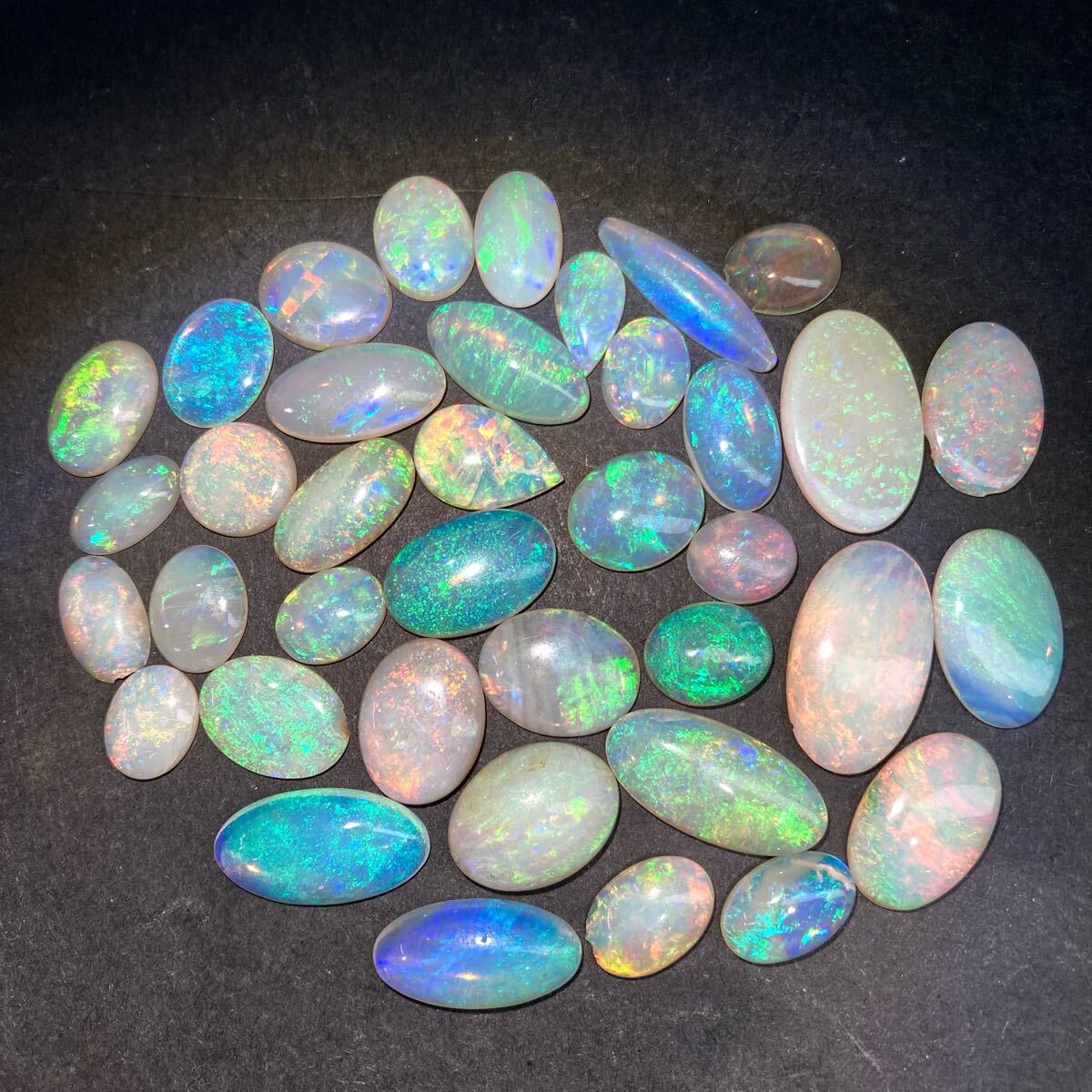 Yahoo!オークション - 1円〜 遊色効果 （天然オパールおまとめ100.5ct...
