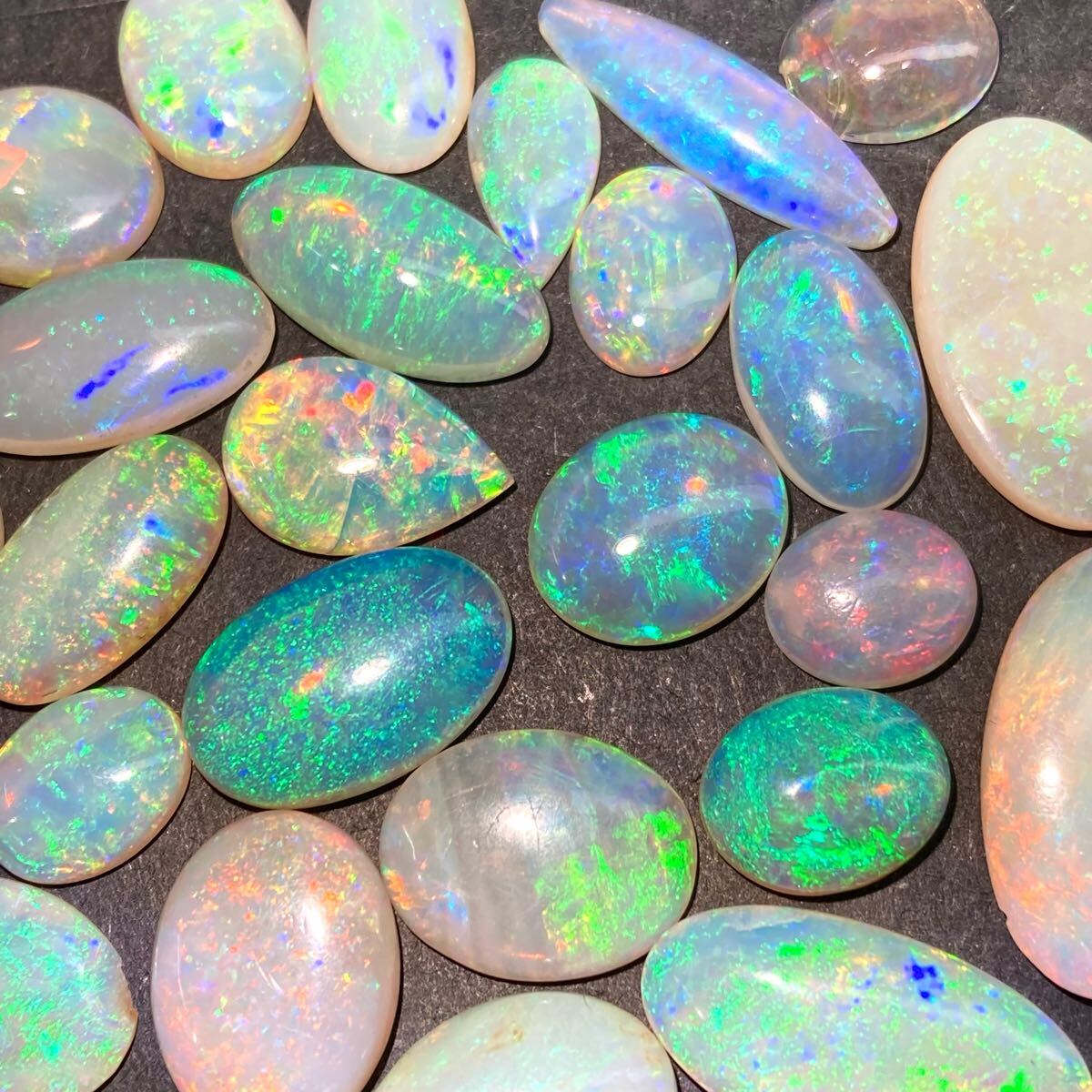 Yahoo!オークション - 1円〜 遊色効果 （天然オパールおまとめ100.5ct...