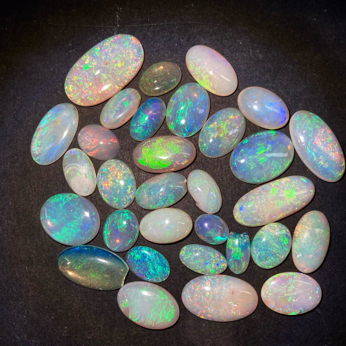 Yahoo!オークション - 1円〜 遊色効果 （天然オパールおまとめ100.5ct...