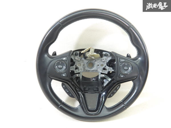 ホンダ 純正 RU3 ヴェゼル RS ステアリングホイール ステアリング ハンドル パドルシフト付 ブラック レザー RU1/RU2 即納 棚3-4(ステアリング、ハンドル本体)｜売買された ...