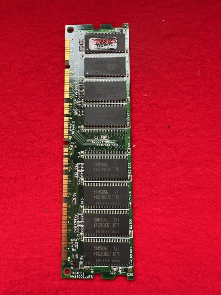 Yahoo!オークション - BUFFALO SDRAM VS133-256M NECチップ 動作品