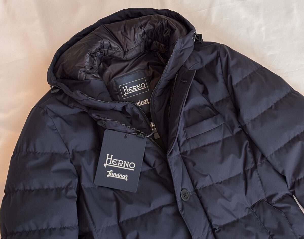 ヘルノ HERNO サイズ 44 S〜M ダウンコート ロング丈 コート ゴアテックス ネイビー系 ナイロン ダウン ダウンジャケット(Sサイズ)｜売買されたオークション情報、yahooの商品 ...