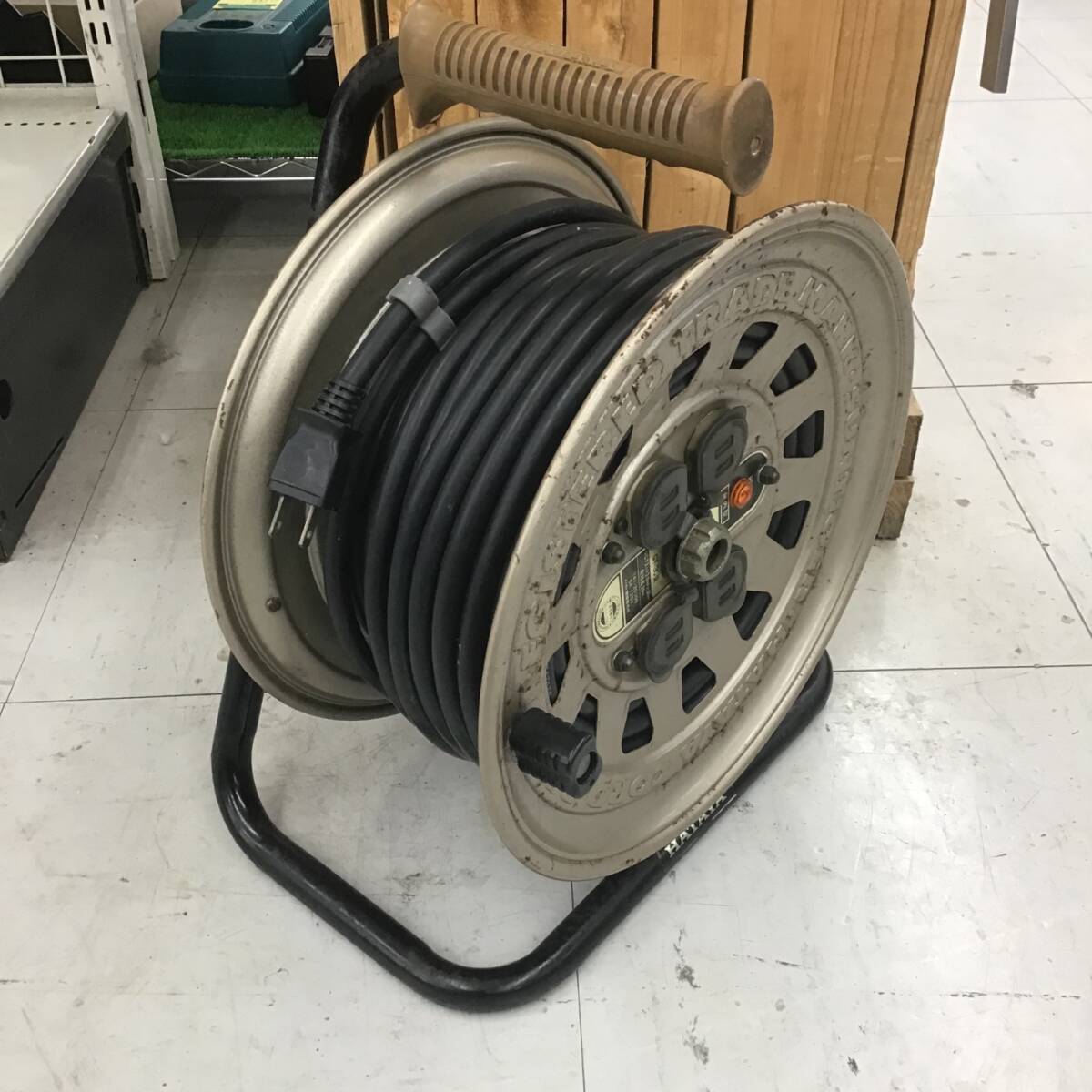 Yahoo!オークション - 【現状品】 ハタヤ/HATAYA 30mコードリール GT-3...