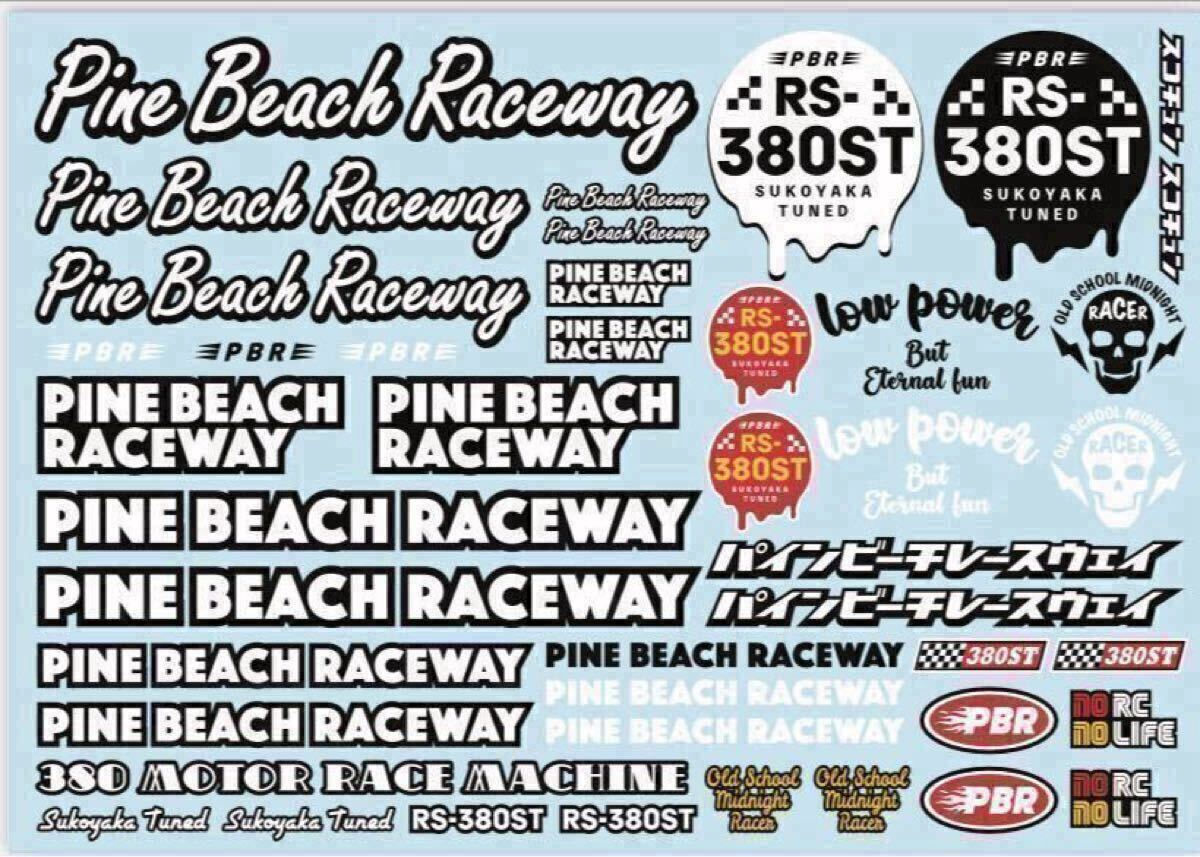 PINEBEACH RACEWAY オリジナルデカール SUKOYAKA PBRW071 パインビーチレースウェイ 普通郵便 TAMIYA ホリデーバギー DT02 DT03 a(ボディ ...