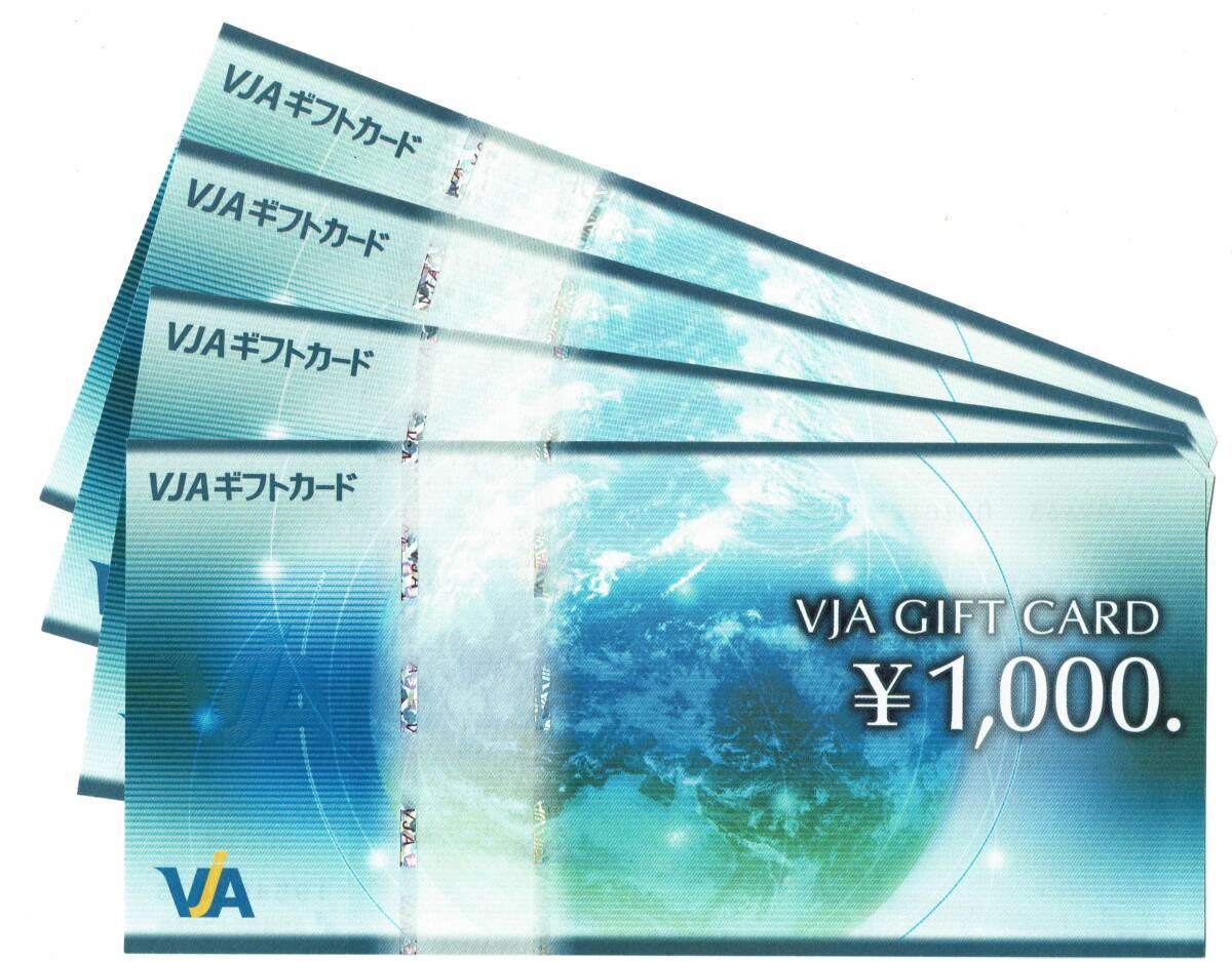 Yahoo!オークション - VJA ギフトカード 4 000円分