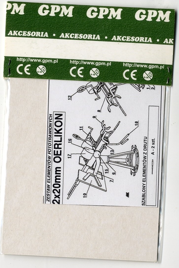 GPM 1:200 Oerlikon 20mm 連装機関砲 エッチング金属製 Card Model(日本)｜売買されたオークション情報、yahooの商品情報をアーカイブ公開 - オークファン ...