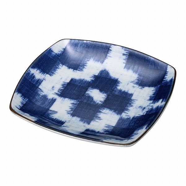 Yahoo!オークション - 四角小皿 かすり 美濃焼 T03-126(RTLE701)