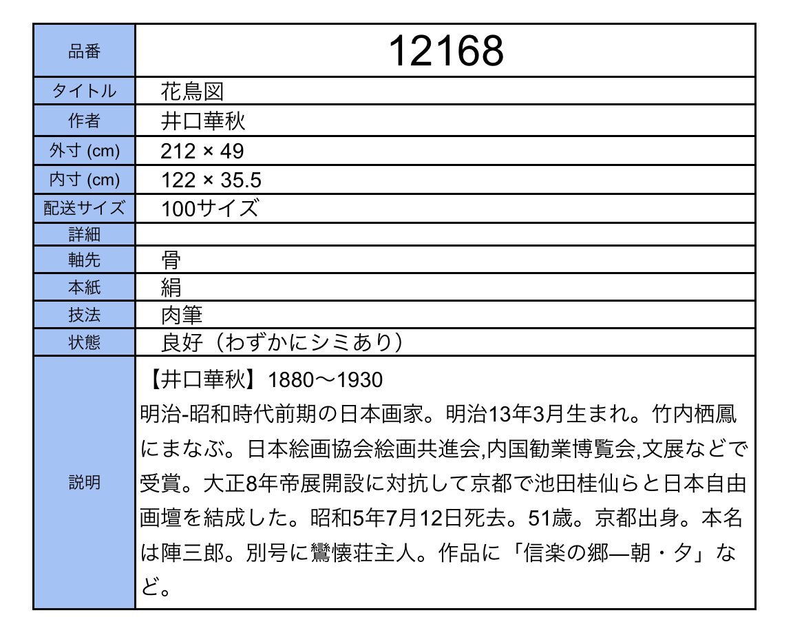 Yahoo!オークション - 【模写】吉】12168 井口華秋 花鳥図 竹内栖鳳師...