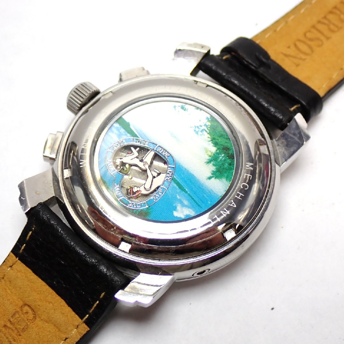 Yahoo!オークション - \1 稼働 ジョンハリソン ブラック 自動巻き メン...