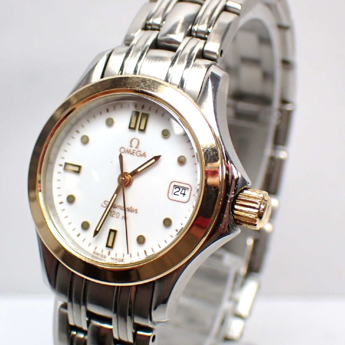 \1 稼働 オメガ シーマスター120m ホワイト クオーツ レディース 腕時計 W827(その他)｜売買されたオークション情報、yahooの商品情報をアーカイブ公開 - オークファン ...
